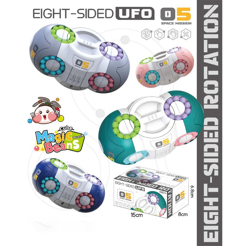 2Pcs Rubik's Cubes Eight-sided Space Fidget Cube Rotating Ball - TikTok ...