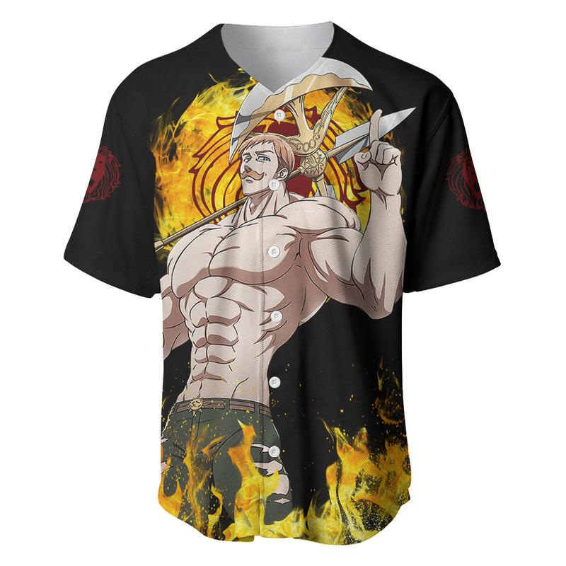 Escanor Baseball Jersey Seven Deadly Sins Anime For Men and Women ...