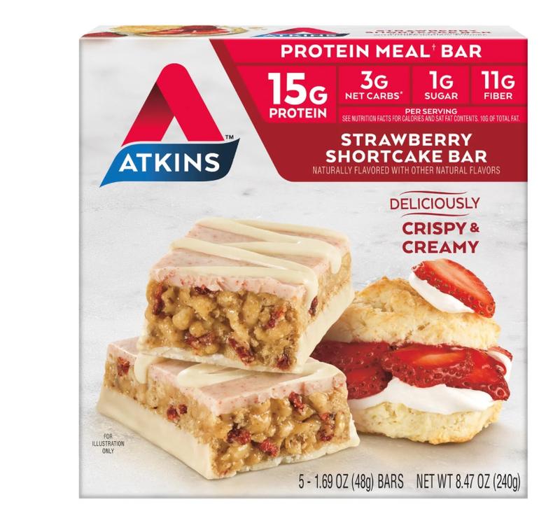 Atkins Strawberry Shortcake Meal Bar 5pk - TikTok Shop