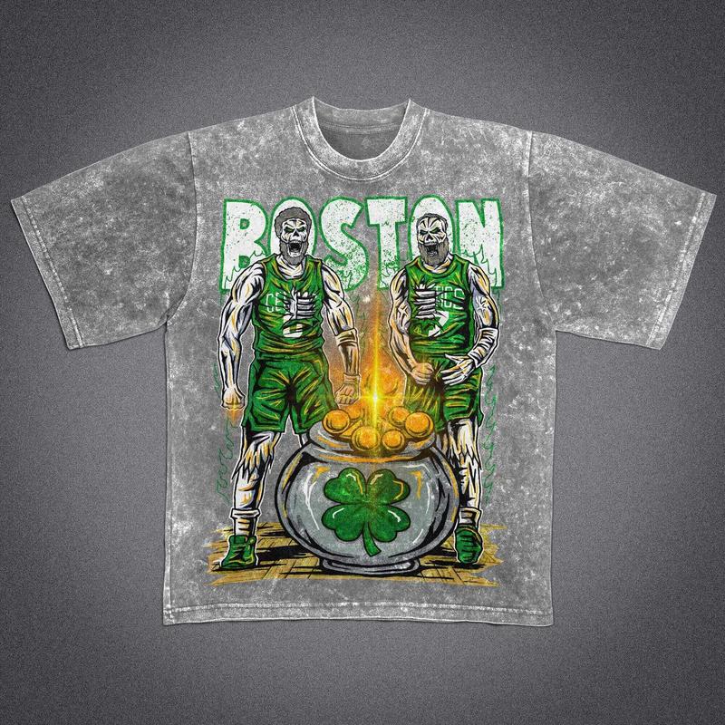 Vintage Jayson Tatum And Jaylen Brown Retro 90s Anime Style Tee, Boston ...