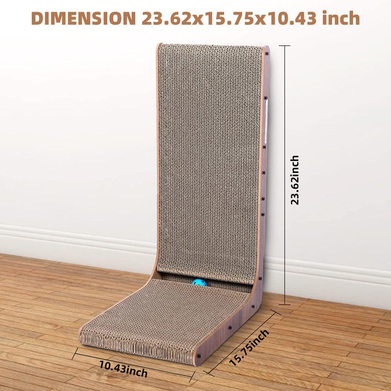 [Follower Exclusive]Cat Scratcher with Cat Toys Ball Track, Build-in ...