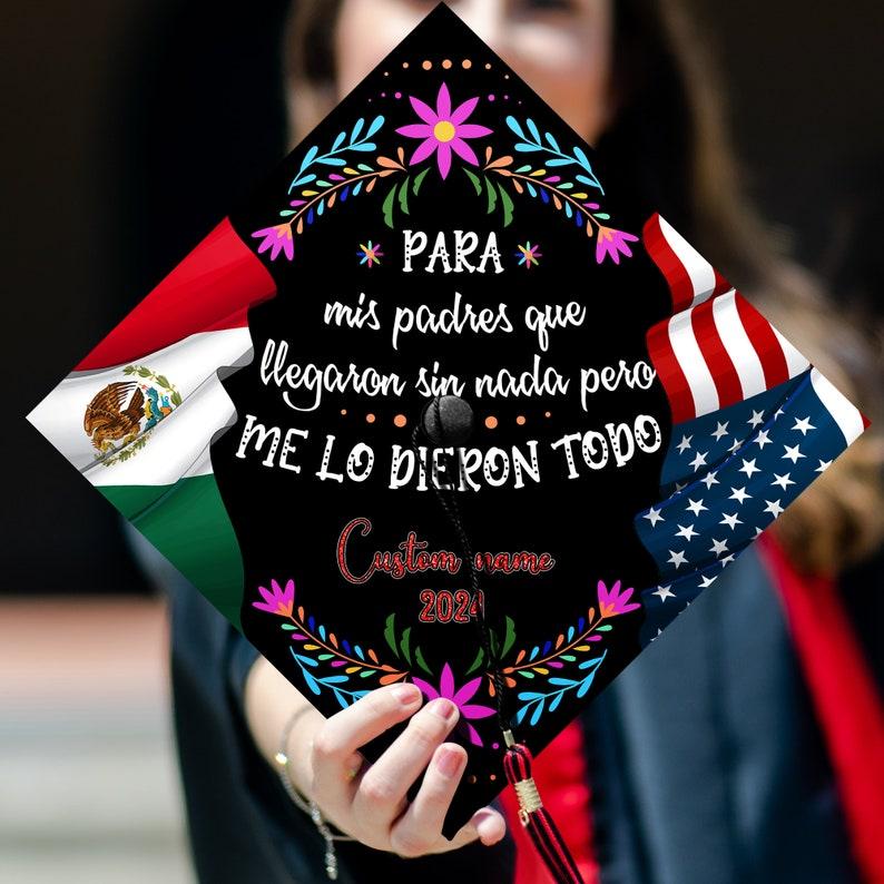 Custom Graduation Cap Topper for Latina, Mexican Grad Cap Topper ...