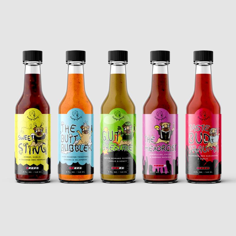 hungryboy 5 Pack Hot Sauce Bundle - Assorted Flavors from Mild - TikTok Shop