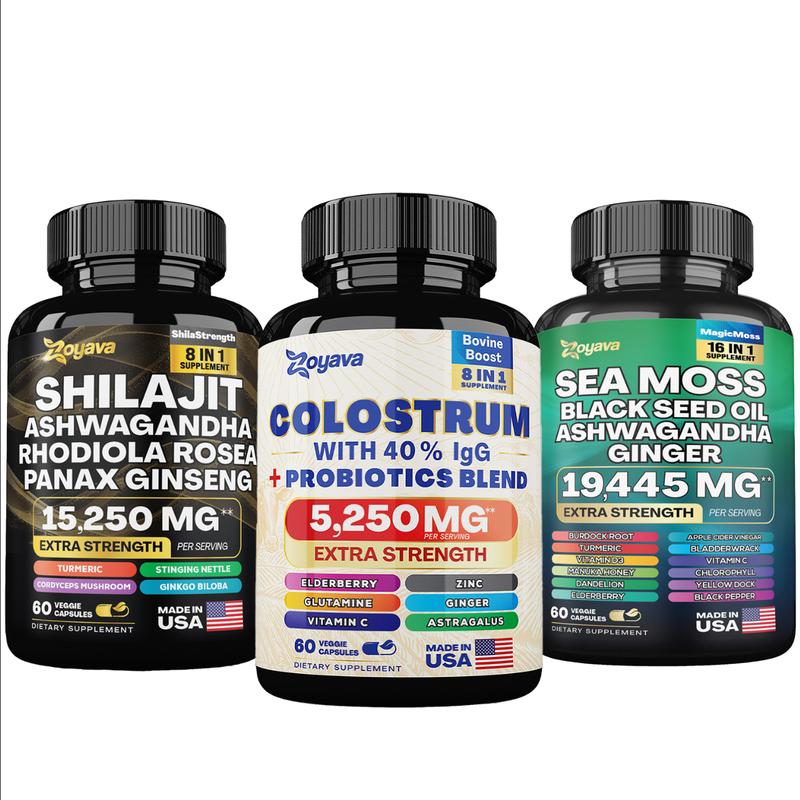 Complete Vitality Trio: Sea Moss, Colostrum & Shilajit Superblend - TikTok Shop
