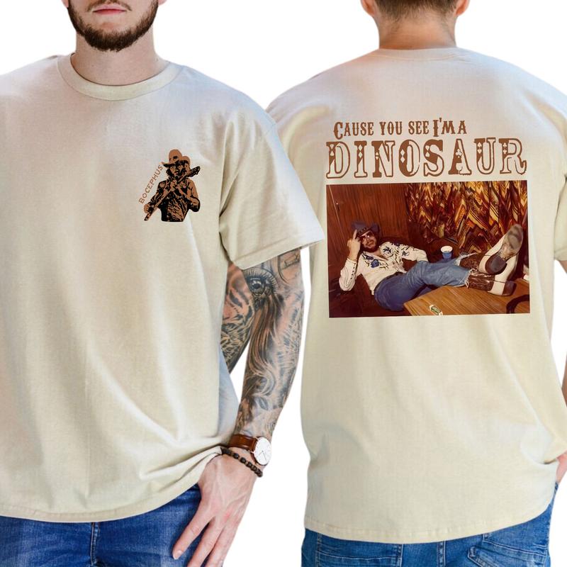 Dinosaur Hank Williams Jr.Bocephus Western Shirt, Retro Boho Hippie ...