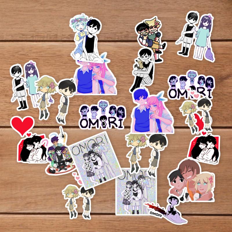 Stickers Pack 20 Pcs Omori Car Vinyl Amocat Aesthetic Colorful - TikTok ...