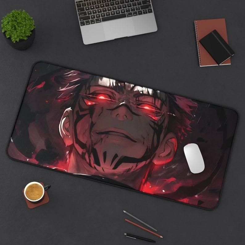 JJK Sukuna Mousepad, Gaming Mousepad, Large Desk Mat, Anime Mouse ...