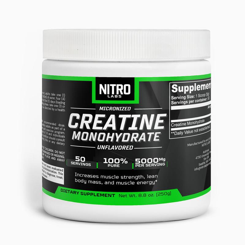 Nitro Labs Creatine Monohydrate Fitness Muscle Powder - TikTok Shop