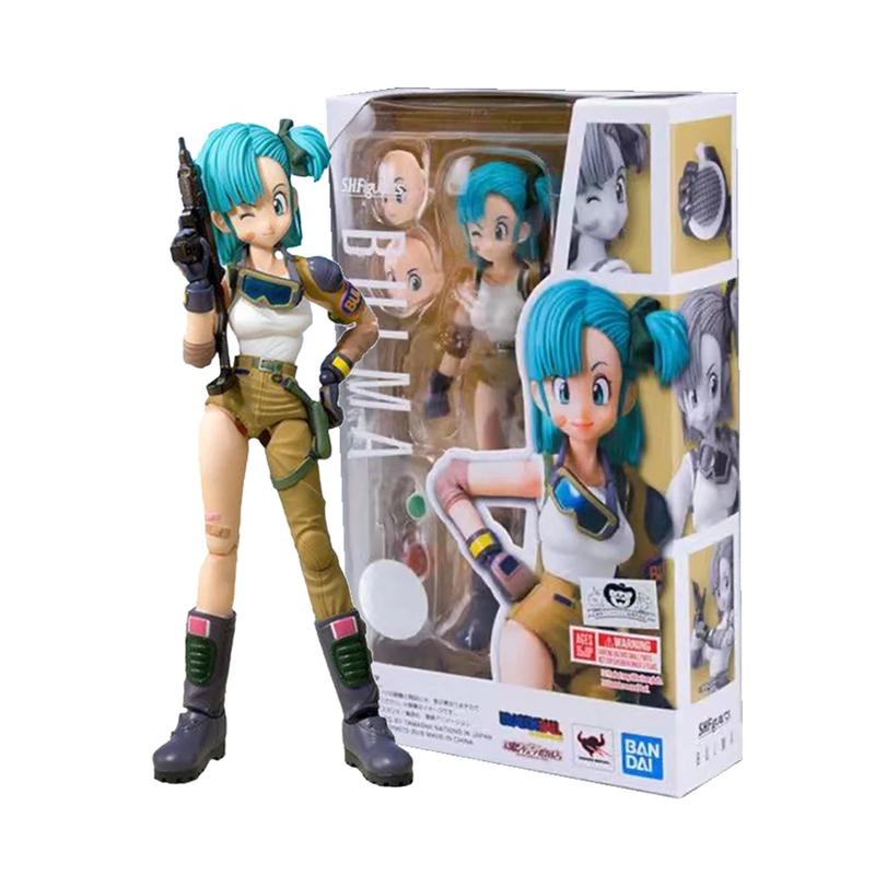 13.5cm Anime Dragon Ball Figures Bulma Goku Action Figure Movable ...