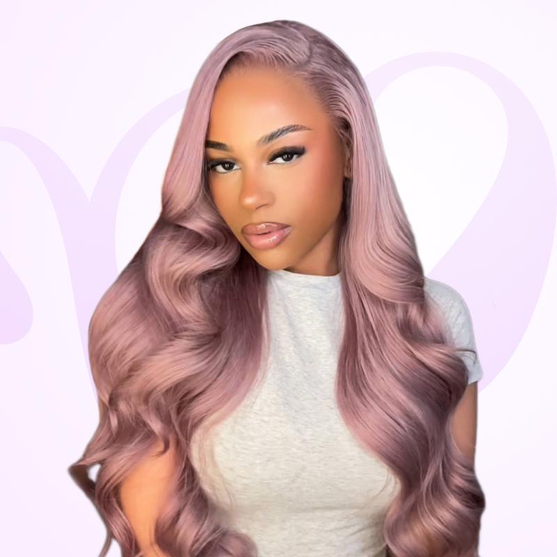 Megalook Ash Purple Upgrade 13x6 Pre-Cut Glueless Lace Wig Ear-to-Ear ...
