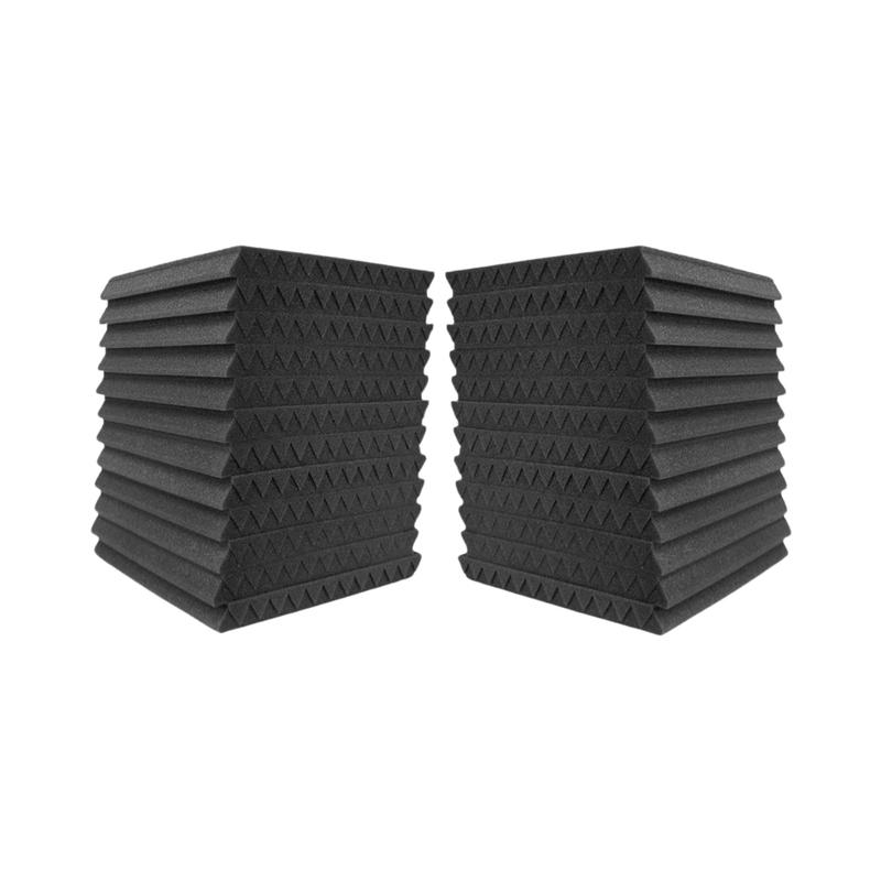 Soundbox Depot 48 Pack Acoustic Foam Panels, 1" x 12" x 12" Soundproof ...
