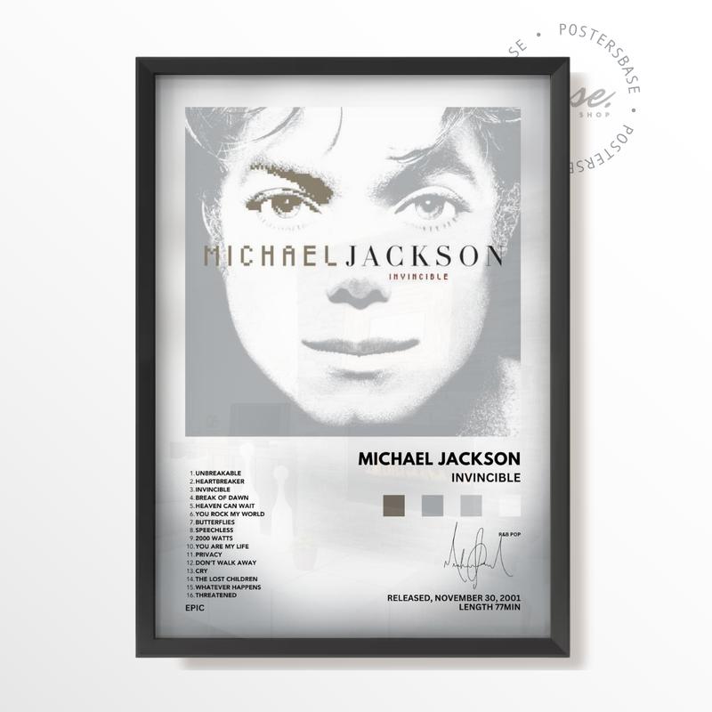 poster-michael-jackson-invincible - TikTok Shop