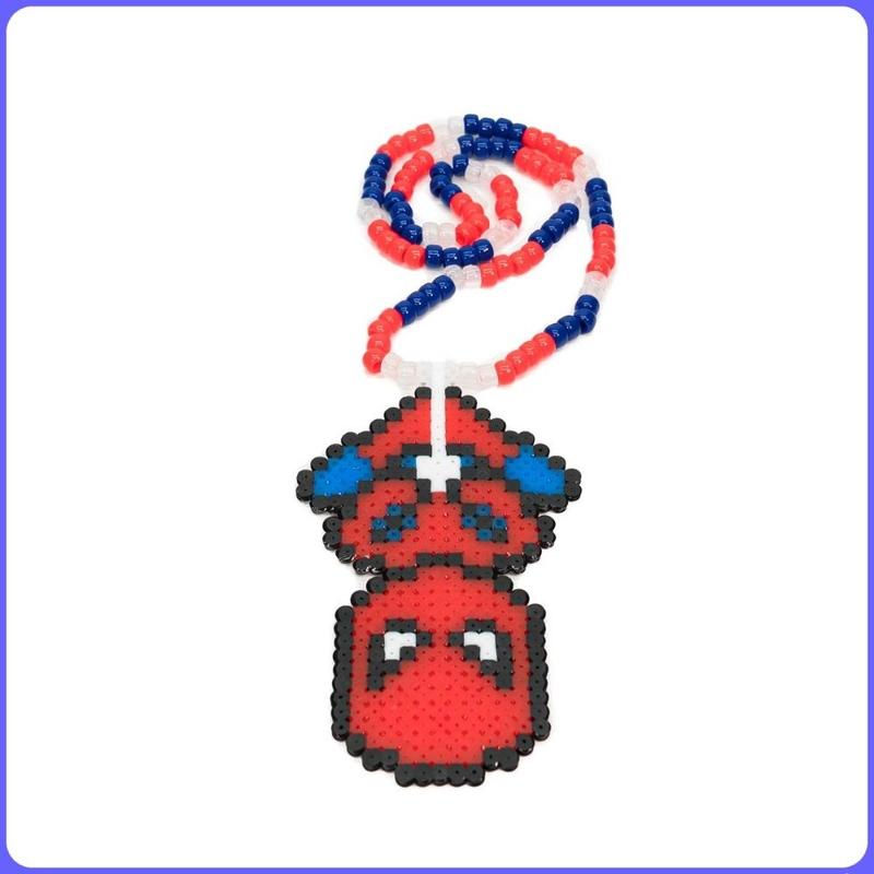 Super Spider Custom Rave Perler Necklace - TikTok Shop