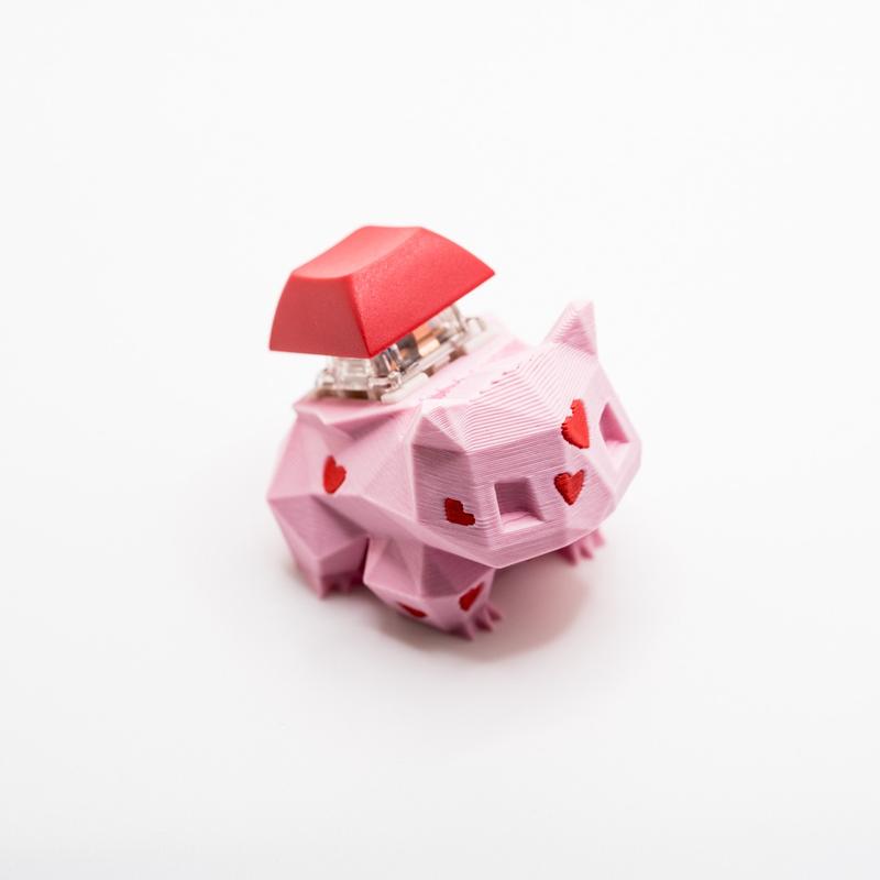 Low Poly Valentine Hearts Bulbasaur Mechanical Switch Fidget - TikTok Shop