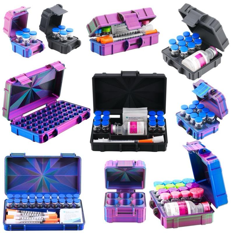 Peptide GLP1 Vial Storage Case – Fits 3ml Vials – Travel, Fridge ...