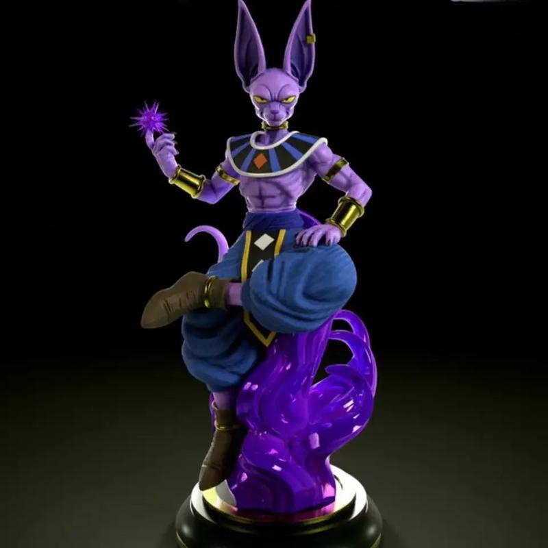 Dragon Ball Anime Figure Beerus Sitting Model Figurine Statue ...