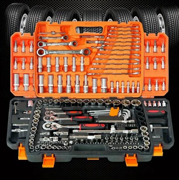 53&46 pcs tool set, car repair machinery tools, household machinery ...