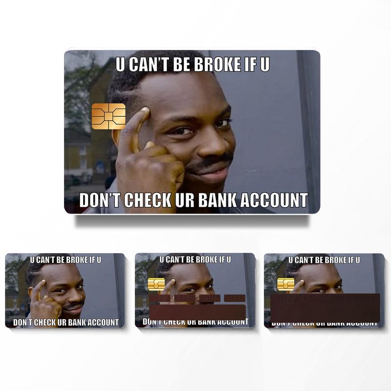 Personalized Bank Cards with Male Memes Design for Credit an - TikTok Shop