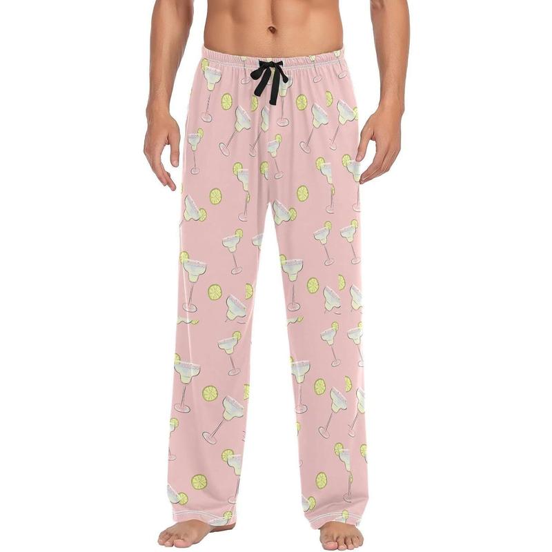 vvfelixl Mens Pajama Pants Alcoholic Cocktail Fruit Men's Pajama ...