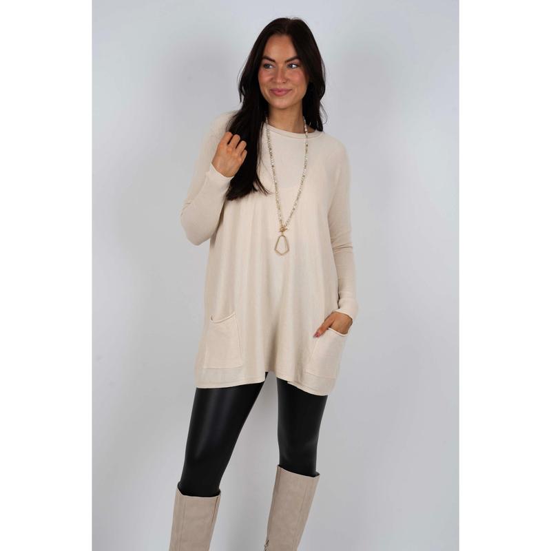 Totally Smitten Sweater (Oatmeal) - TikTok Shop