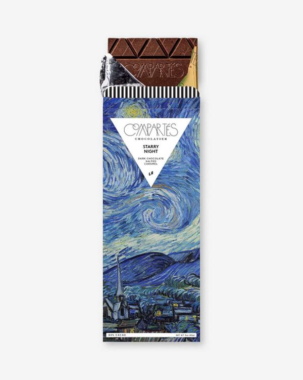 Compartes Chocolate Van Gogh Starry Night Chocolate Bar (x3) - TikTok Shop