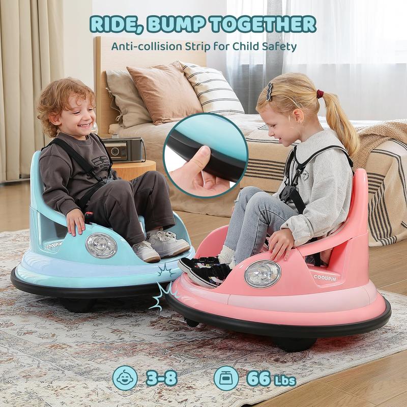Ride on Bumper Car for Kids & Toddlers,1.9MPH Max,12V Ride on Toys W ...