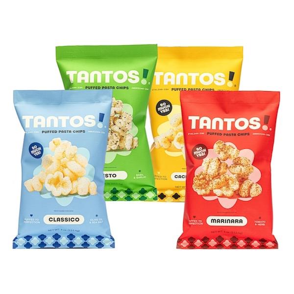 Variety Pack of Flavors - Tantos Puffed Pasta Chips Snack Crispy ...