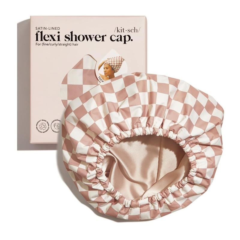 Kitsch Luxury Shower Caps for Women Reusable Waterproof - Flexi ...