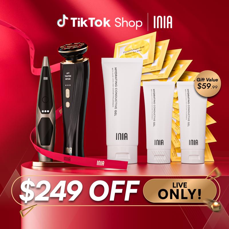 INIA FLARE + LUMIN Face & Eye Device Bundle – LIVE ONLY! BUY 1 GET 15 ...