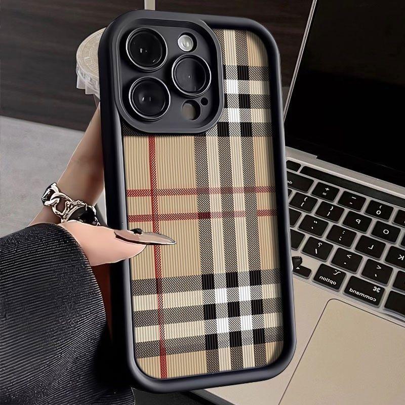 Simple lattice Mobile phone case shockproof mobile phone protective ...