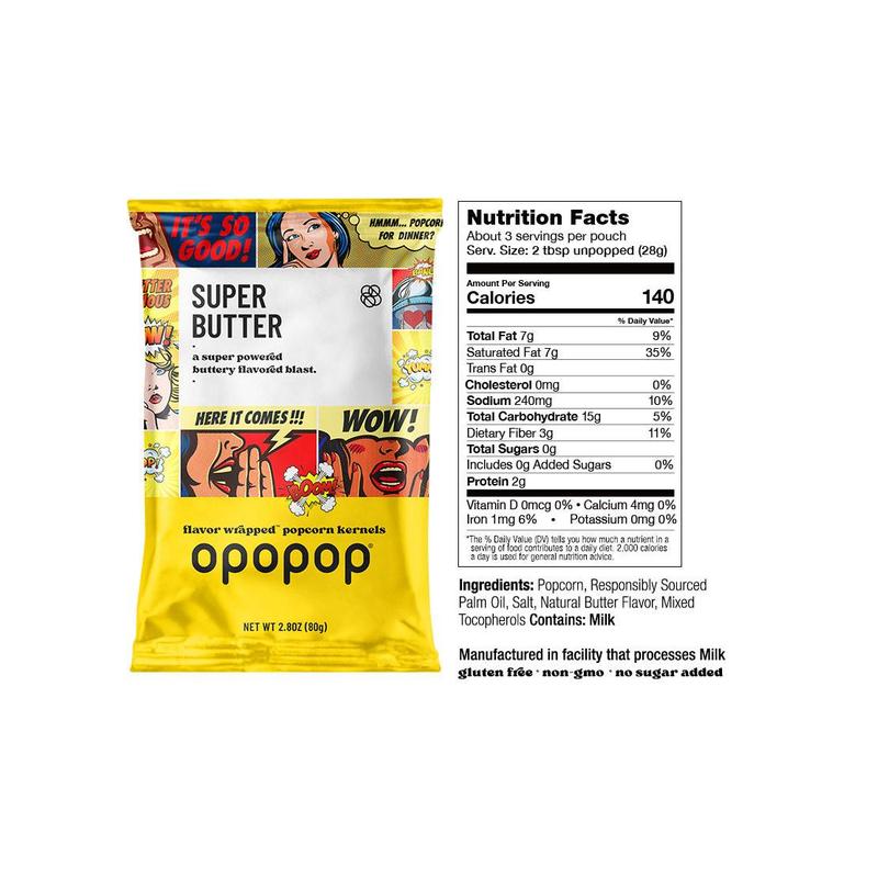 Opopop- Flavor Wrapped Popcorn Kernels Discovery Kit - Trio (3-Pack ...