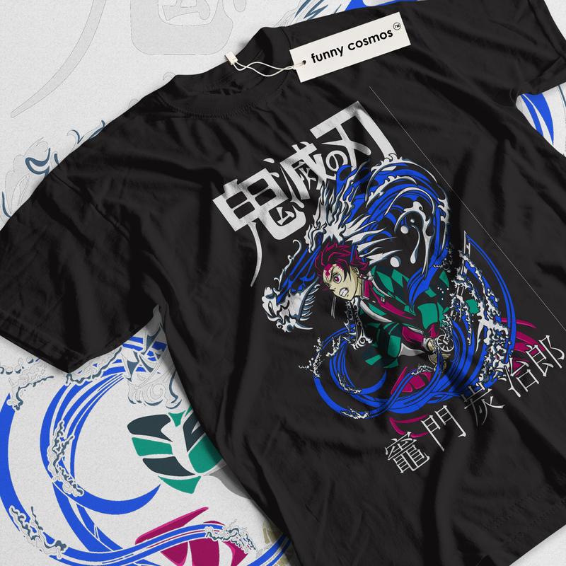 Kamado Tanjiro Shirt Demon Sl4yer Shirt Kimetsu no Yaiba Shirt - TikTok ...