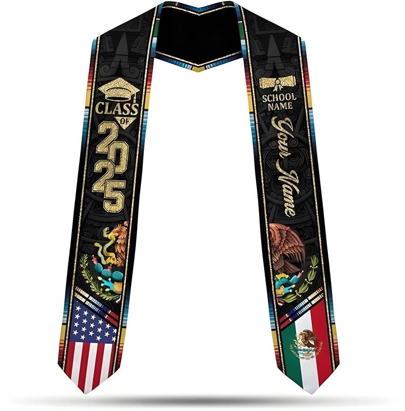 Customized Mexican Graduation Sash, Mexico Graduation Stole Class ...