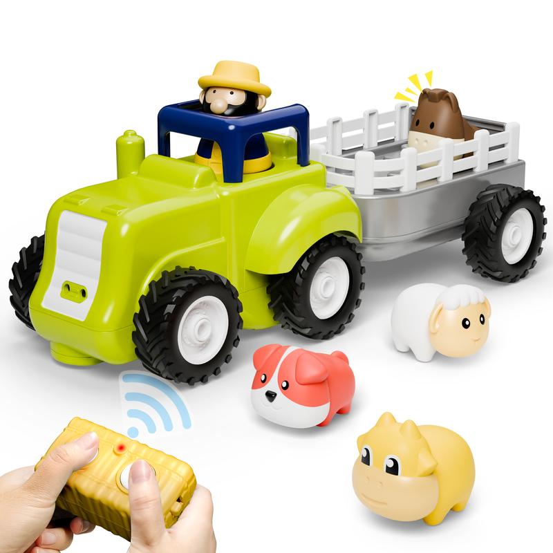 iPlay, iLearn Toddler Remote Control Farm Tractor Toy, Baby RC - TikTok ...