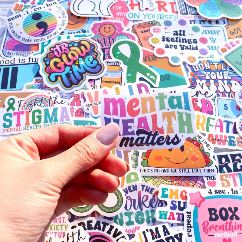 150 PCS Mental Health Matters Stickers Pack for Journals, Laptops ...