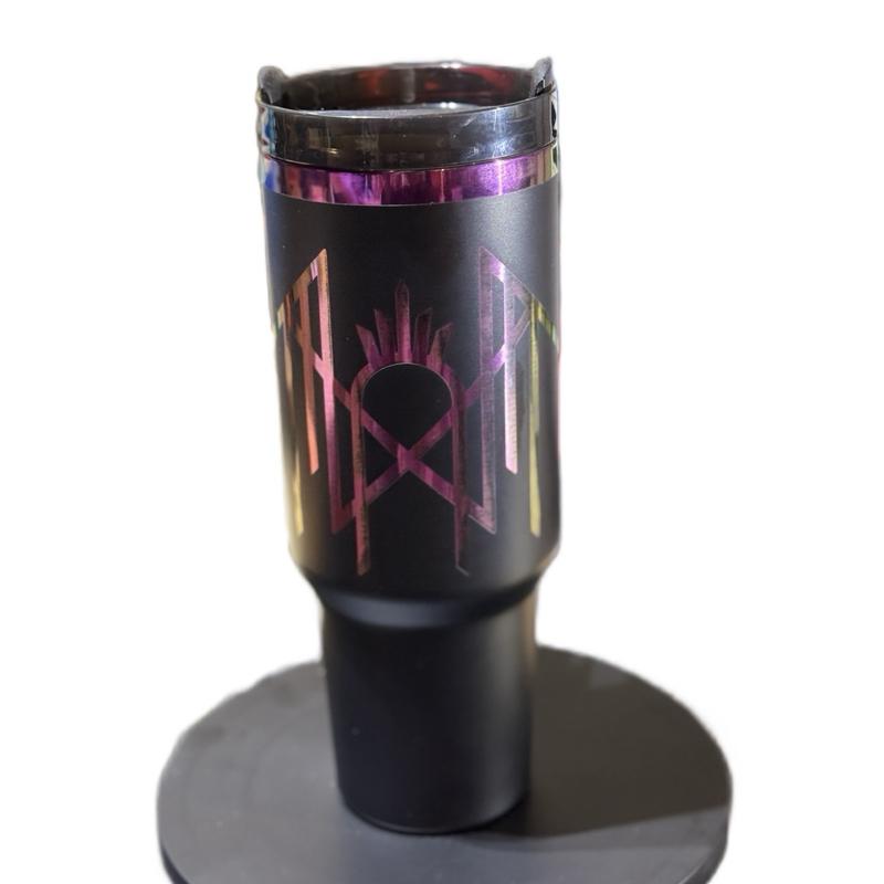 40oz Sleep Token Tumbler Black Bottle with Unique Design Ideal - TikTok ...