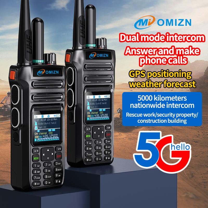 OMI-X6 Global network walkie talkie dual mode SIM card+analog 5000 ...