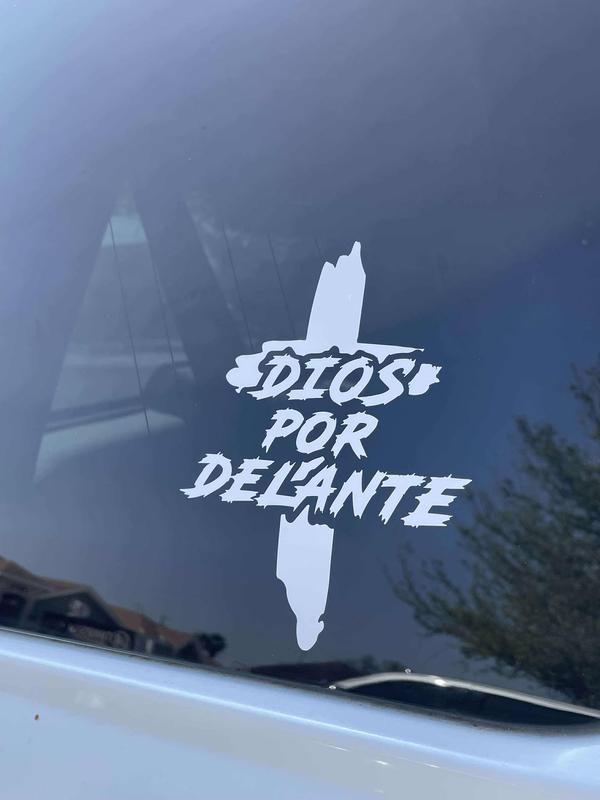 Dios Por Delante Sticker Decal Tiktok Shop