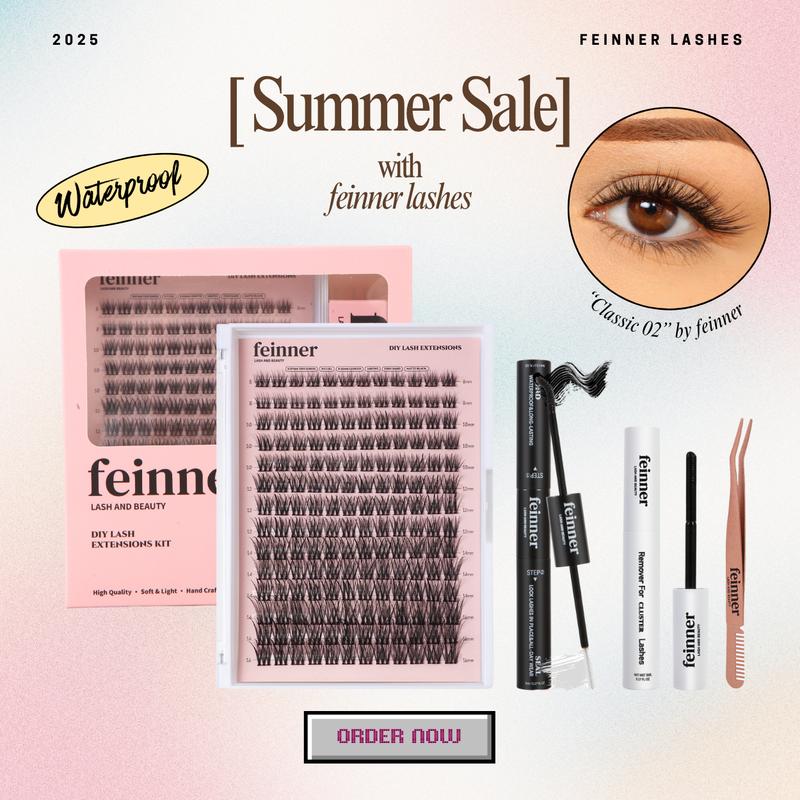 Feinner DIY Lash Extension with Lash Bond and Seal, Remover, - TikTok Shop