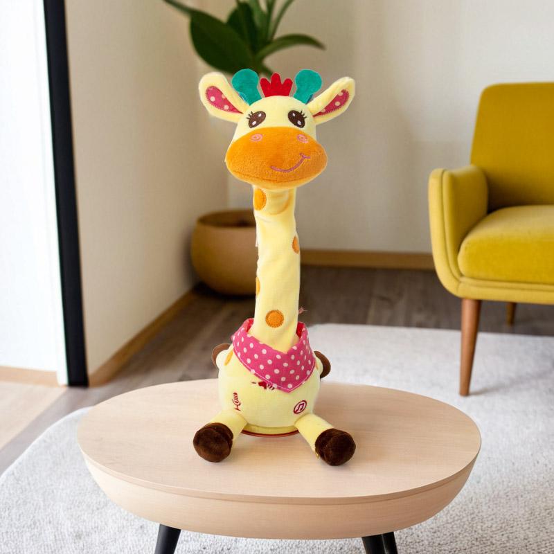 Dancing Talking Giraffe Toddler toy Electronic Giraffe plush - TikTok Shop