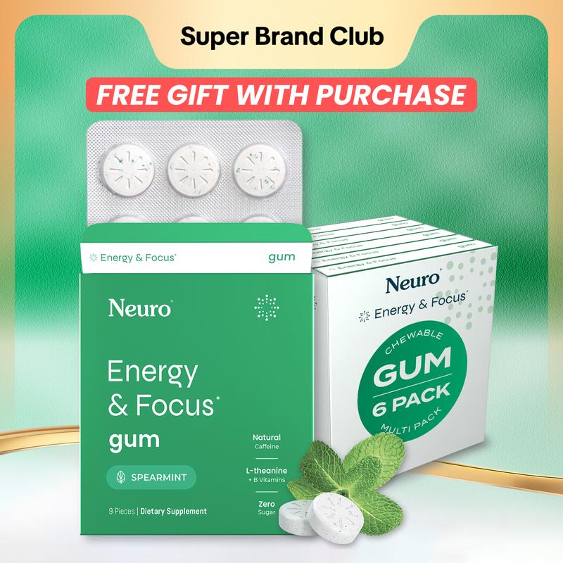 NEW Neuro Energy Caffeine Nootropics for Energy & Focus - Sugar-Free ...