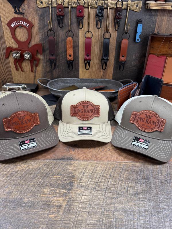 King Ranch King Ranch Hat Leather Patch Hat F250 F350 F150 Bronco ...