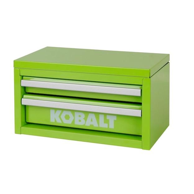 Kobalt Mini 2-Drawer Green Steel Tool Box, 10.83-in W x 5.91-in ...