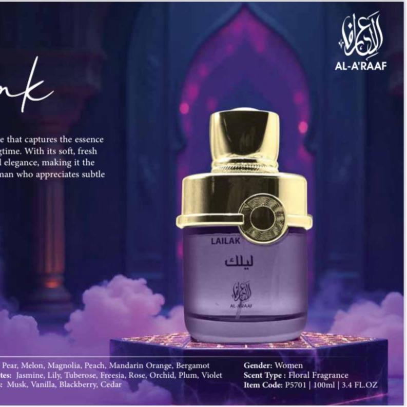 AL A'RAAF LAILAK Perfum for Woman - Floral Fragrance with Pear Melon ...