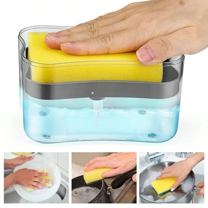 Press Type Detergent Box, Kitchen Soap Container with Cleaning - TikTok ...