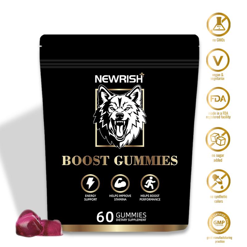 Newrish Boost Gummy - Oyster Peptide - Maca - Shilajit Gummy | Promote ...