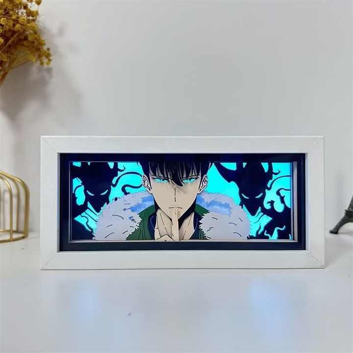 Sung Jin Woo Shadow Monarch Light Box, Solo Leveling Anime LED - TikTok ...