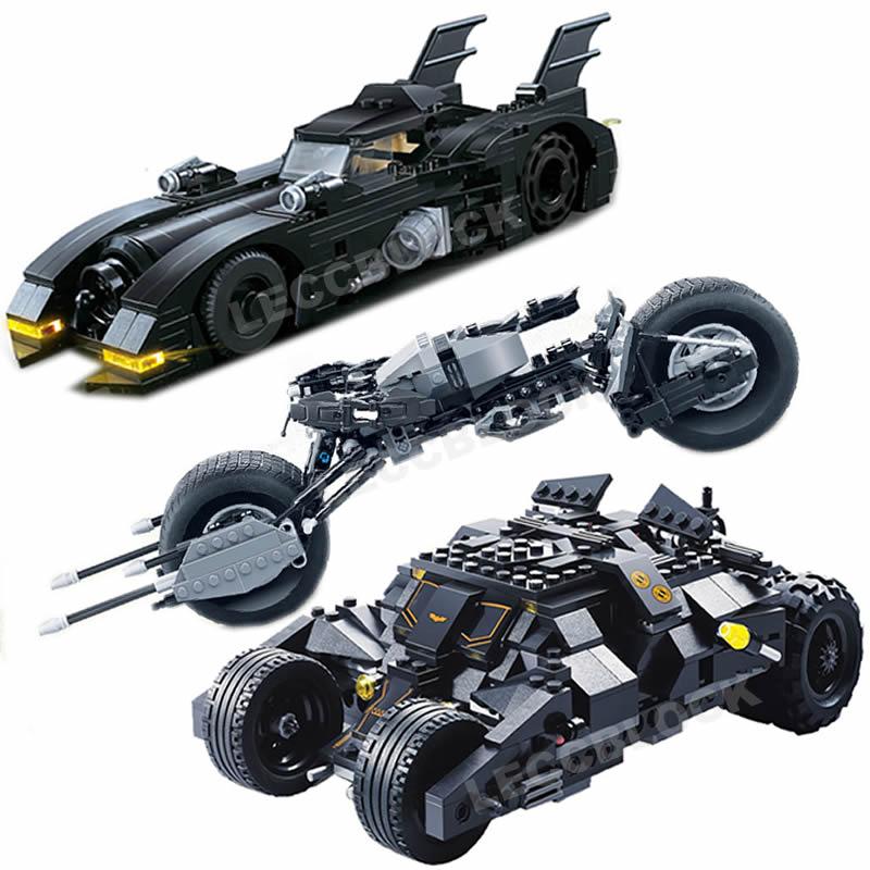 Batmobile Building Blocks Superheros City Racing Car Speed Champion ...