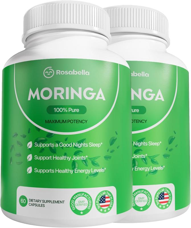 Pack of 2 Rosabella Moringa Capsules (800mg) - Energy, Skin, Immune ...