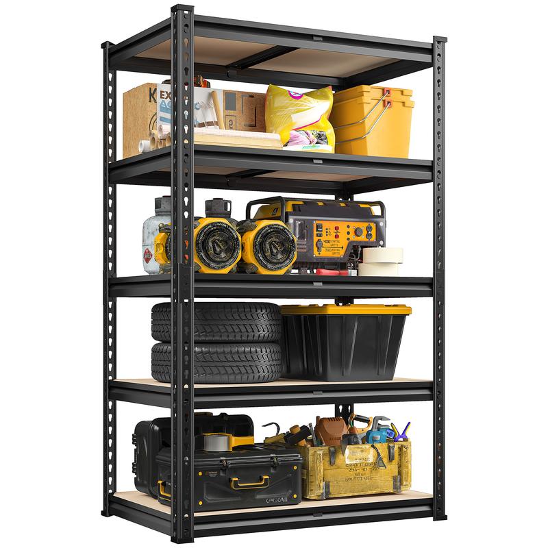 Raybee Home Organizer 60"H Garage Shelveing Unit Holds 2000LBS 5 Tiers ...